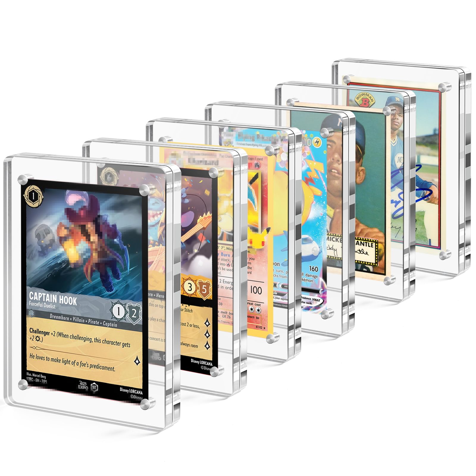 6 Pack Magnetic Sports Cards Display Frame, Trading Card Acrylic Frame ...