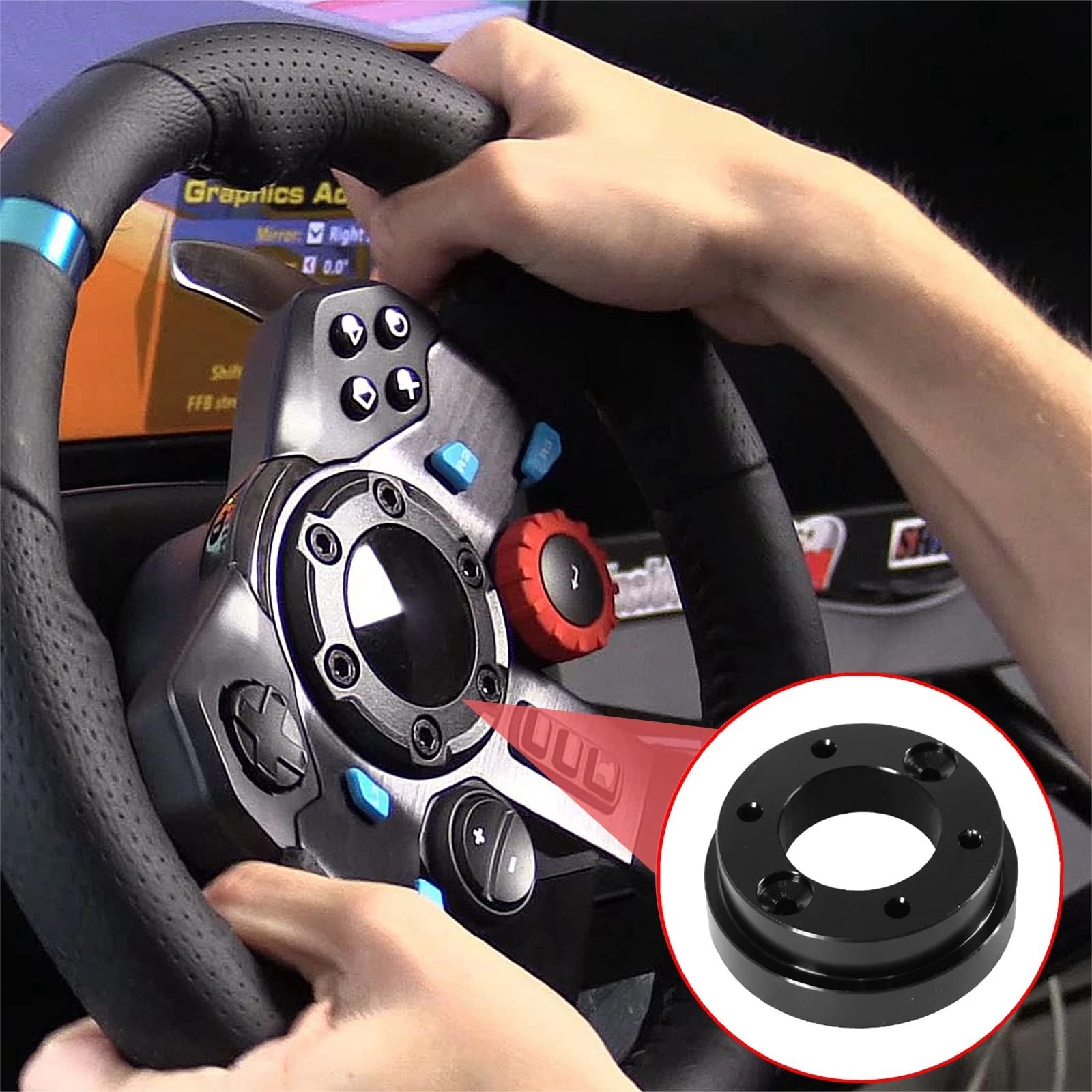 Mua Lumclaw For Logitech G29 G920 G923 13 Inch Steering Wheel Adapter ...