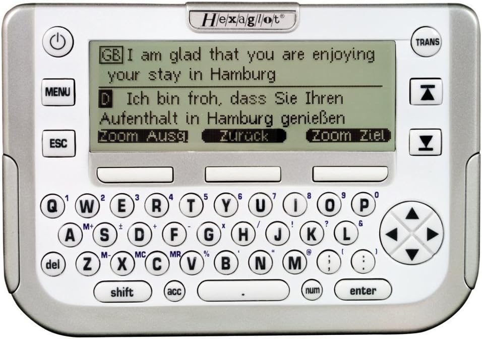 Hexaglot Dialogue, 2 language electronic translator that can translate ...