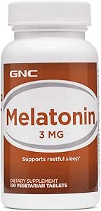 Amazon.com: GNC Melatonin 3mg, 120 Tablets, Supports Restful Sleep ...