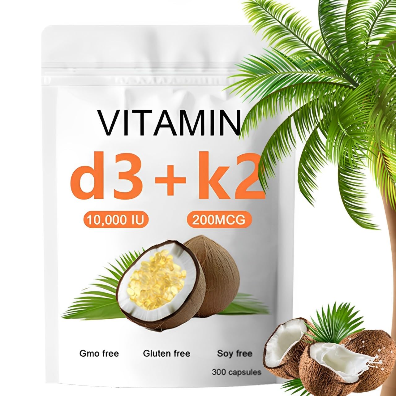 Mua Vitamin D3 K2 10000 IU, 2-in-1 Vitamin D3 K2 Supplement Softgel ...