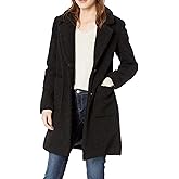 Amazon.com: French Connection Women's Coat with Belt and Sherpa Lined ...