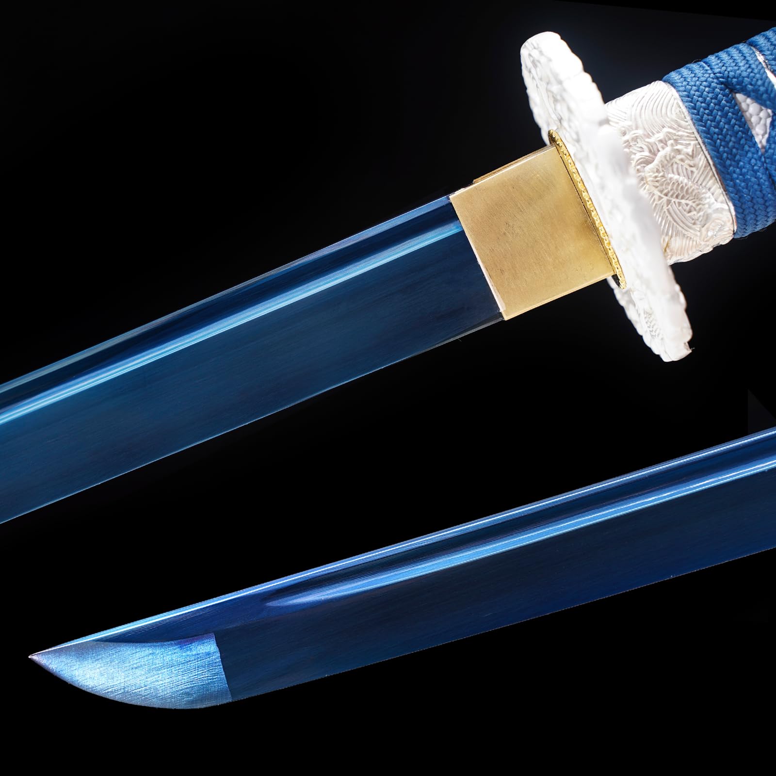 Wuton Katana Sword Real Razor Sharp Full Tang Real Samurai Sword 40 ...