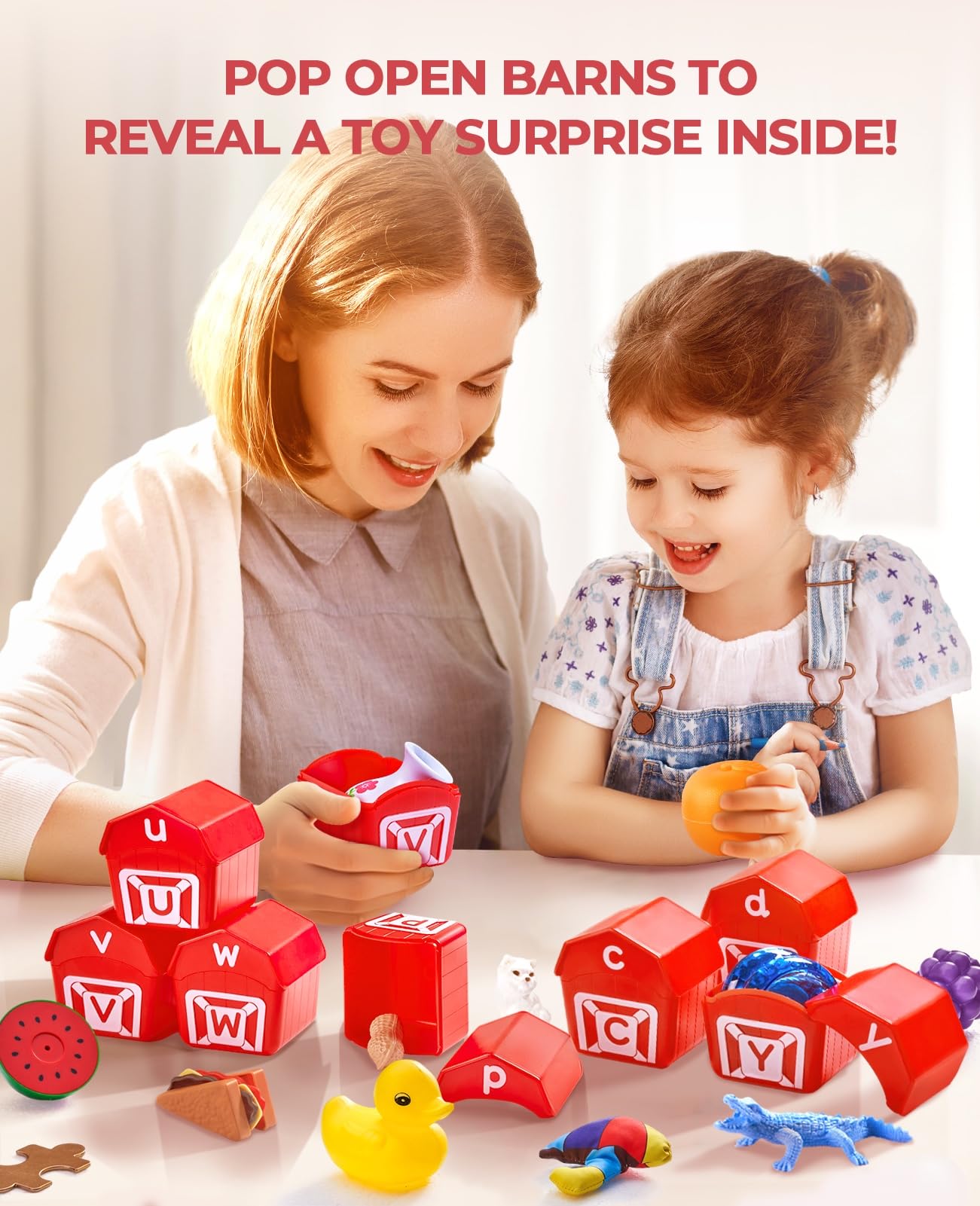 Mua JoyCat Alphabet Learning Toys, 26 Letters Barns and 26 Objects ...