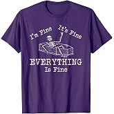Amazon.com: I’m Fine It’s Fine Everything Is Fine Funny Skeleton Gothic ...