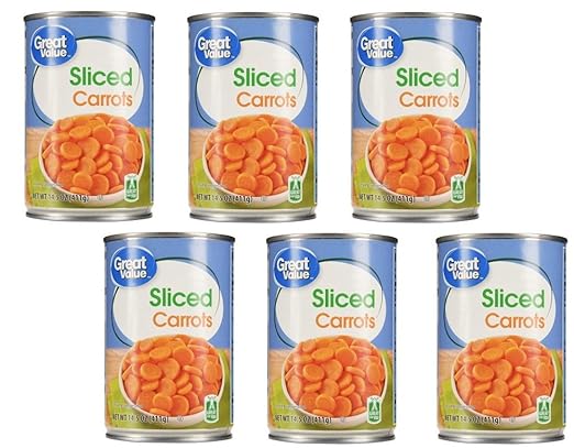 Amazon.com : Great Value Sliced Carrots, 14.5 oz ( Pack of 6) : Grocery ...