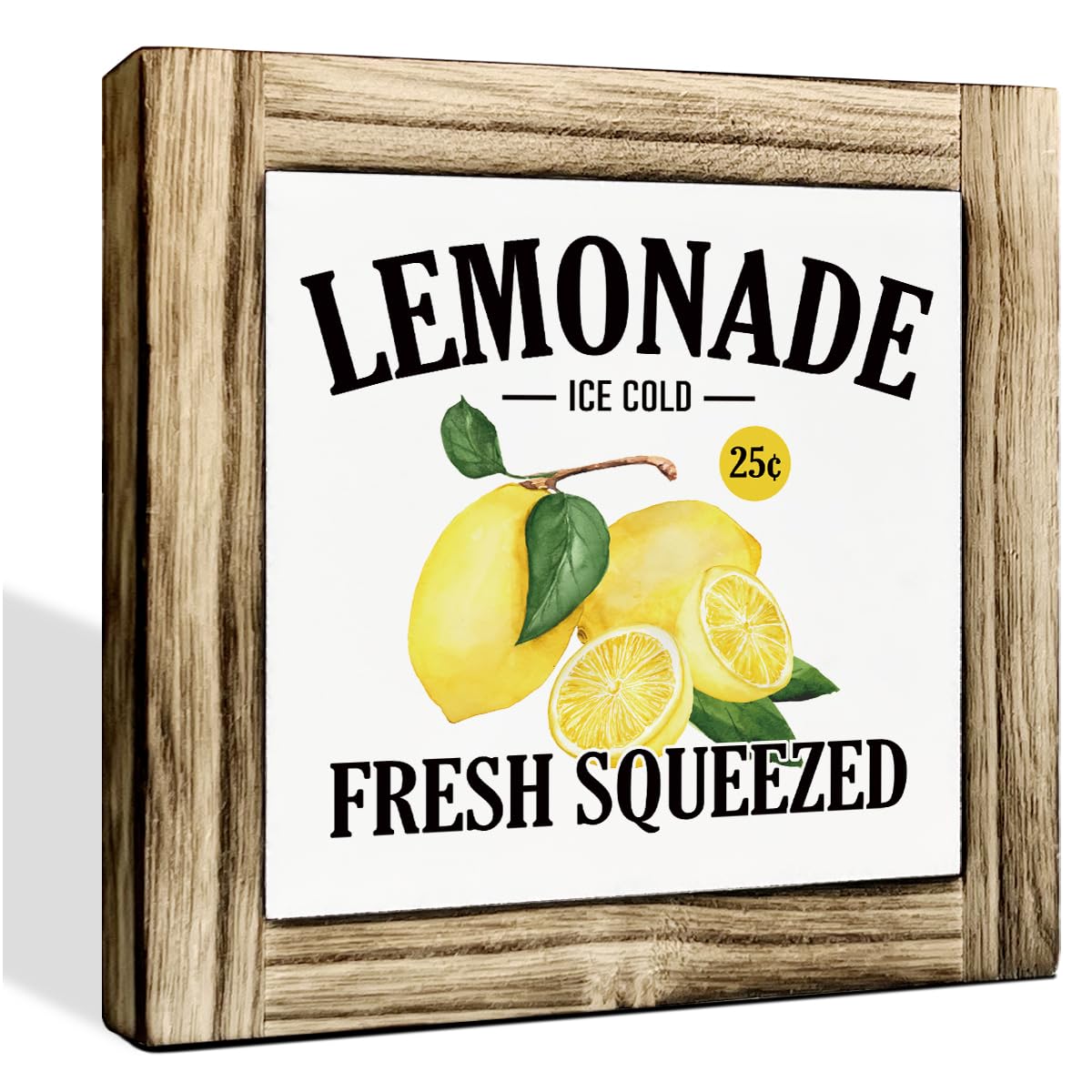 Lemonade Sign, Summer Decor Sign, Fresh Lemon Sign, Decorative Plaque ...