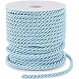 Amazon.com: LEREATI 27 Yards Twisted Silk Rope Cord, Soft Blue Rope ...