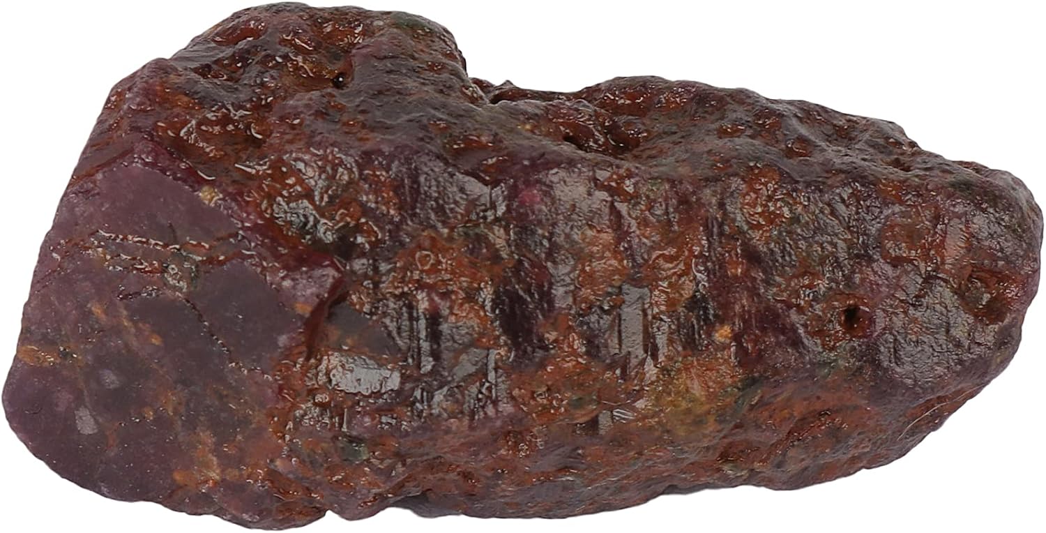 REAL-GEMS Natural Rough Amazing Star Ruby Gemstone, Certified Red Color ...