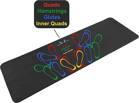 8-in-1 Squat Mat - Colour Coded Multifunction HIIT Exercise Mat for ...