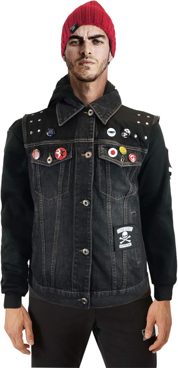 Amazon.com: Infamous Second Son Costume Complete Jacket Vest Beanie Cap ...