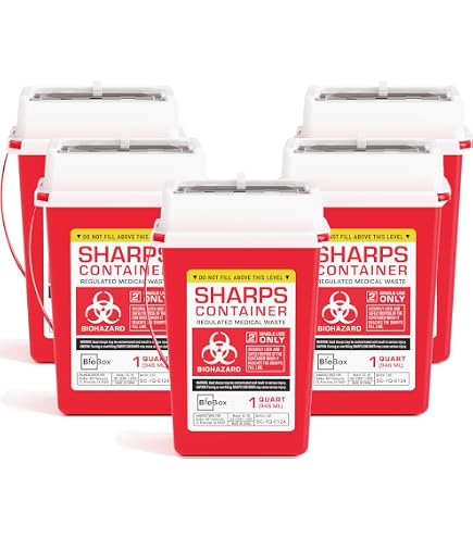 Sharp Containers For Needles Kendall 1-Quart Sharps Container - Safe ...