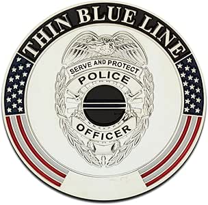 Amazon.com: Thin Blue Line Challenge Coin: Toys & Games