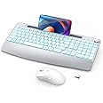Amazon.com: GAMCATZ Wireless Keyboard and Mouse Backlits - Full-Sized ...