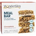 Amazon.com : WonderSlim Meal Replacement Protein Bar, Cinnamon - 160 ...