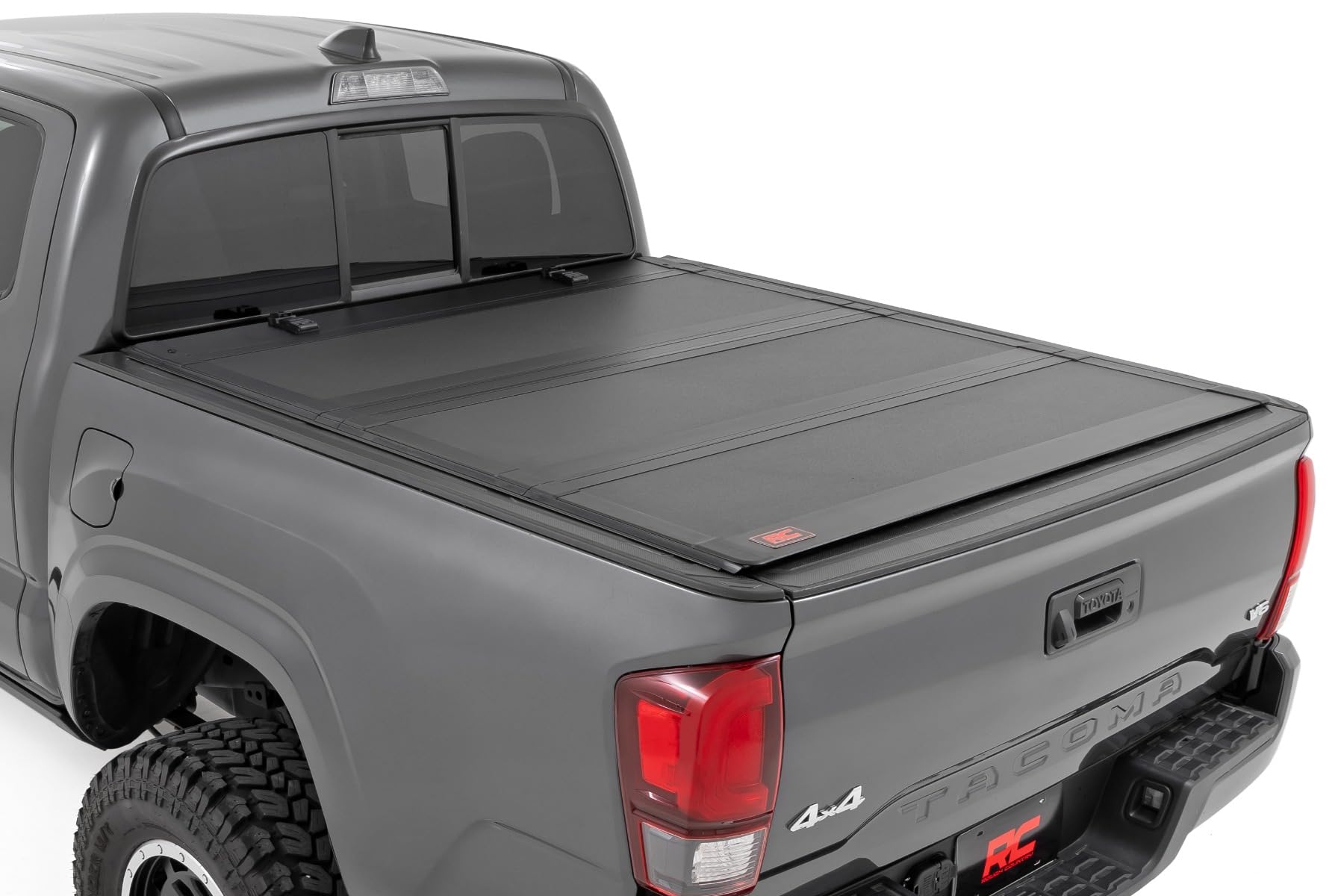 Rough Country Hard Flip Up Truck Bed Tonneau Cover for Toyota Tacoma ...