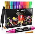 Amazon.com: ARTEZA Liquid Chalk Markers, Set of 16 Bright Colors, Fine ...