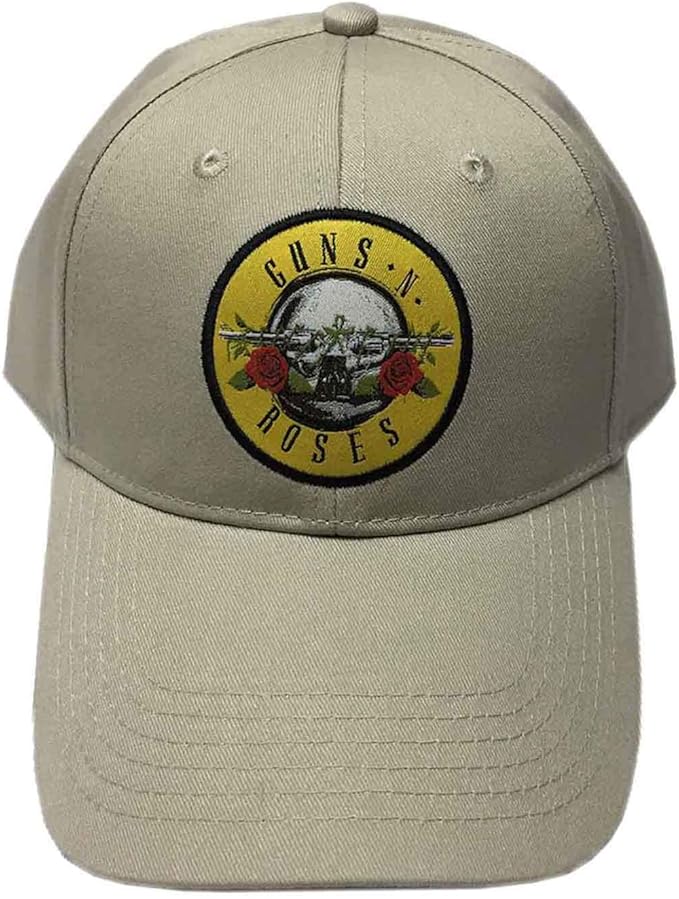 Guns N Roses Baseball Cap Circle Logo Official Sand One Size: Amazon.co ...