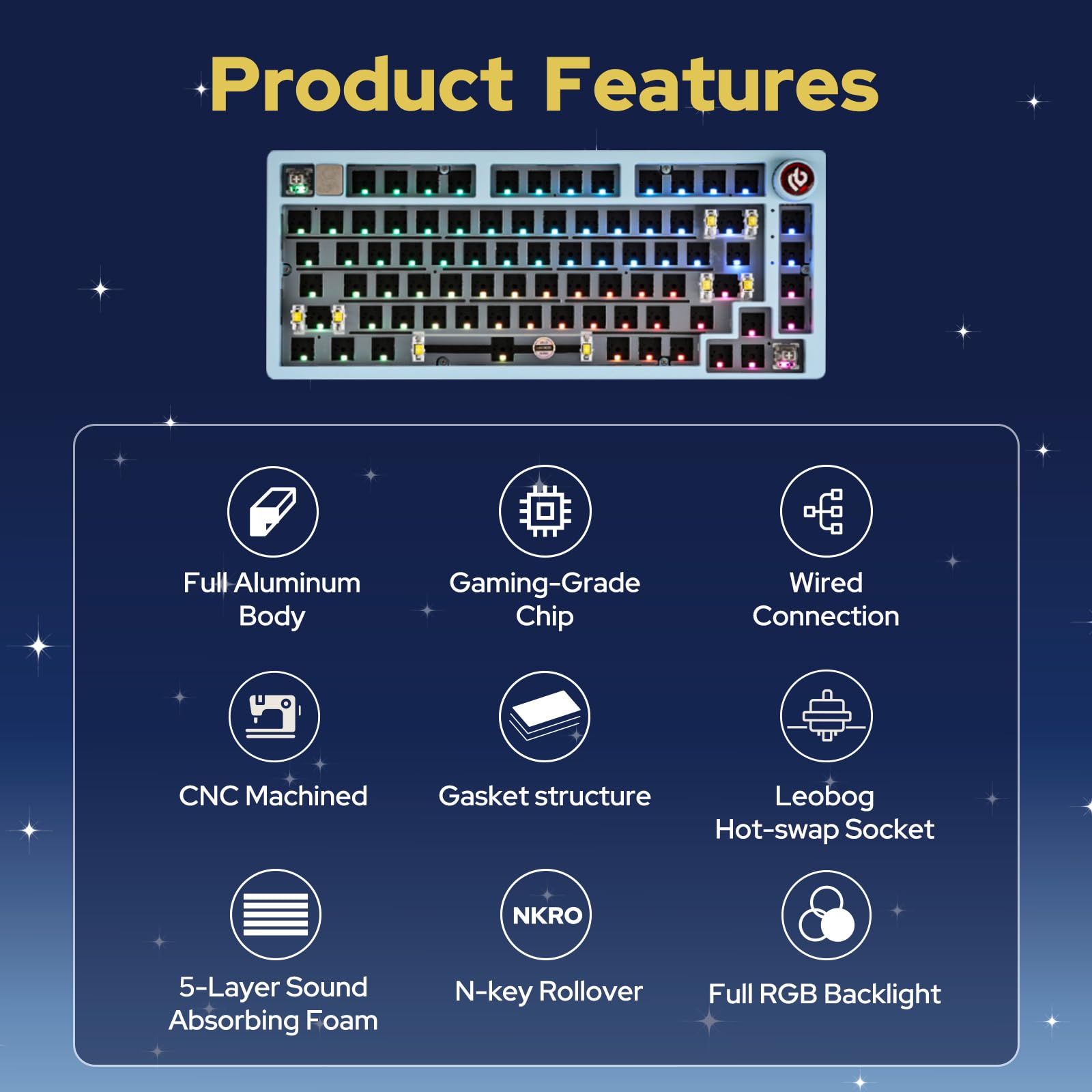 Mua EPOMAKER x LEOBOG Hi75 Aluminum Alloy Wired Gaming Keyboard ...