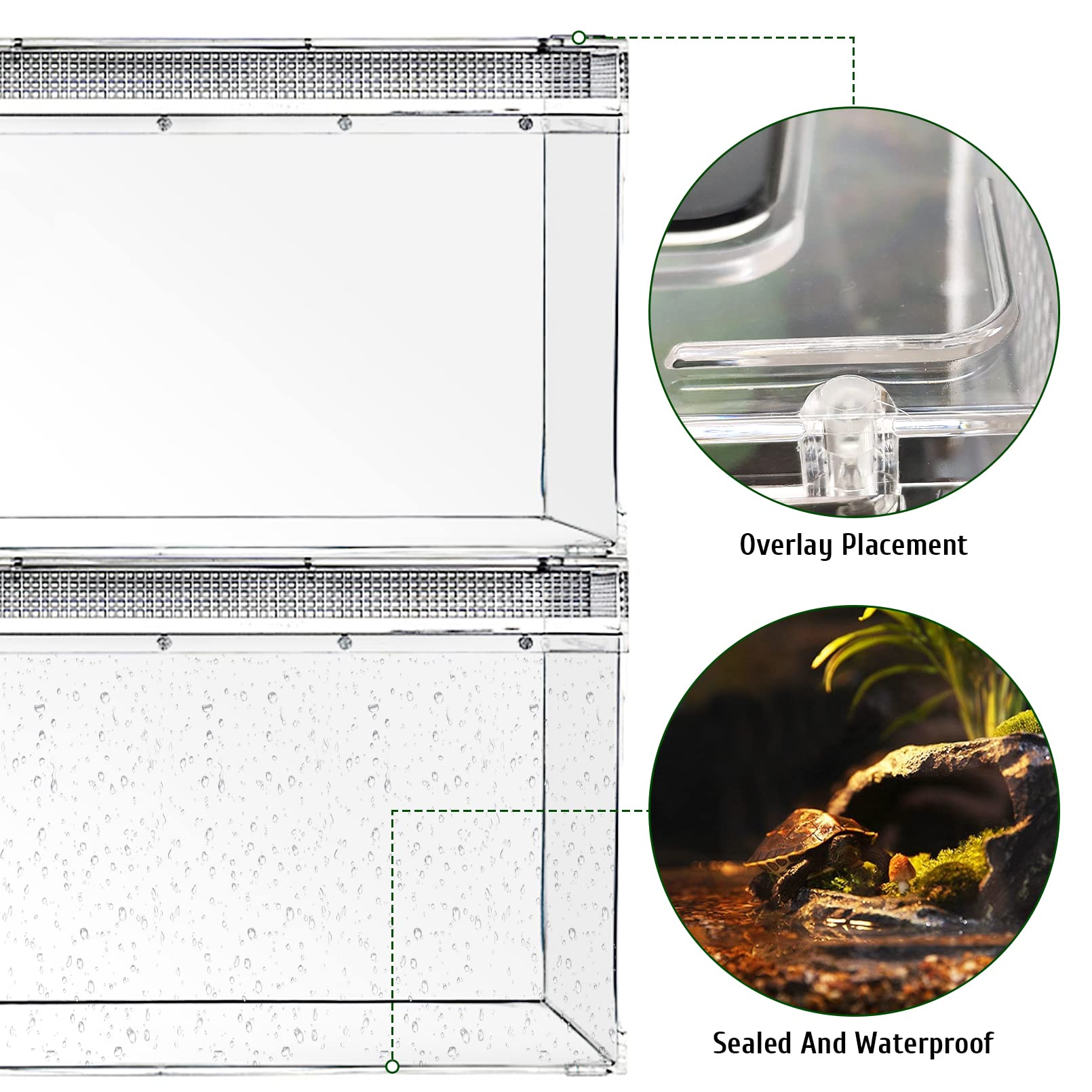 Mua Hamiledyi Reptile PC Glass Terrarium, Amphibians Tank Starter Kits ...