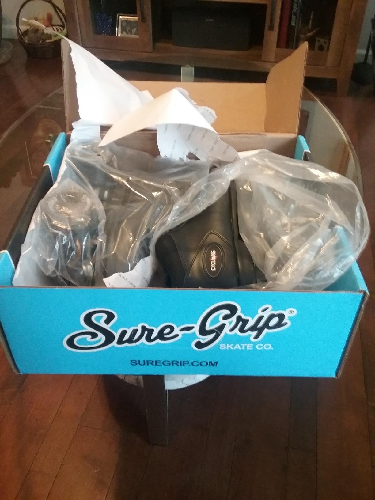 $22/mo - Finance Sure-Grip Cyclone Roller Skate Black | Buy Now, Pay Later