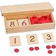Amazon.com: Hidoggy Montessori Cards and Counters Math Games Early ...