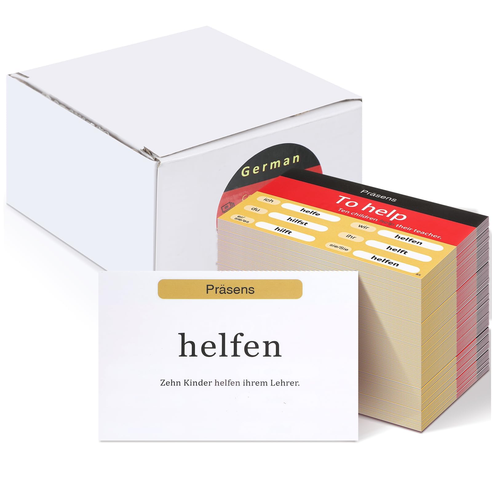 Mua 200 Pcs German Flashcards German Verb Conjugation Present Tense ...