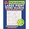 Pickleball Large Print Word Search: Puzzles For Pickleball Addicts ...
