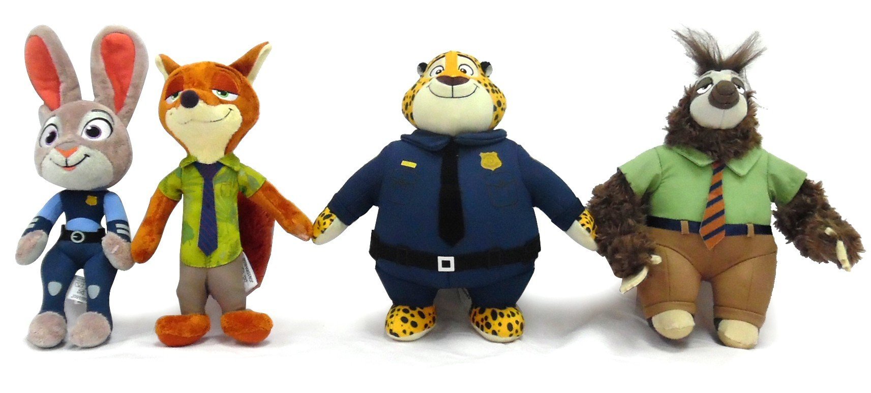 Buy Disney Zootopia Large Plush Set of 4, Judy Hopps, Flash, Clawhauser ...