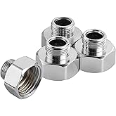 Amazon.com: 4 PCS brass Water Line Adapter, Pipe Fittings in 1/2 ...