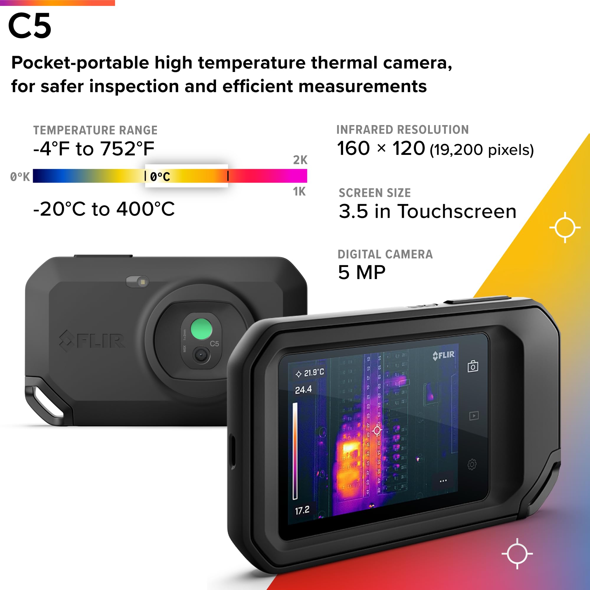 Mua C5 Compact Thermal Imaging Camera with Wifi: High Resolution ...