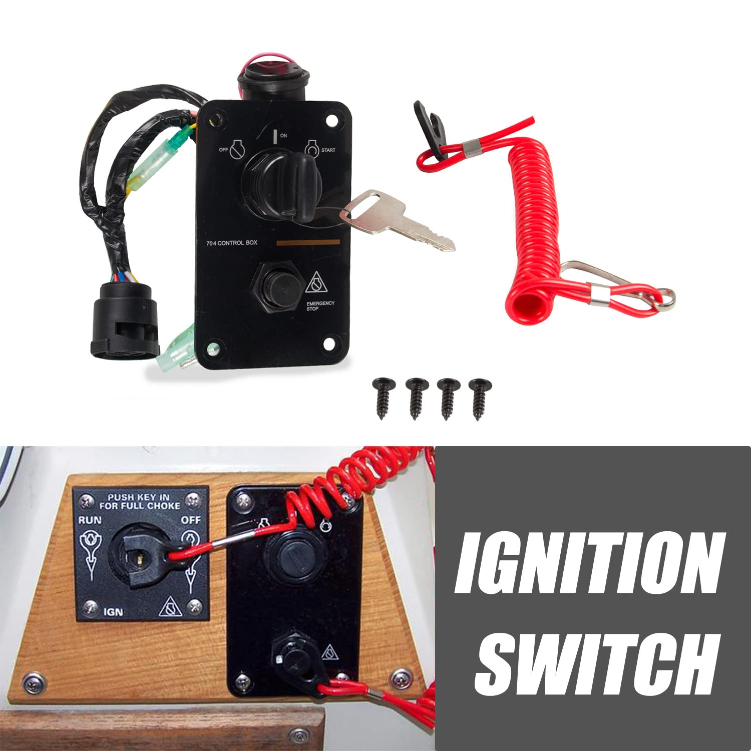 Mua Wztepeng 704 12V Single Engine Key Ignition Switch Panel Main ...