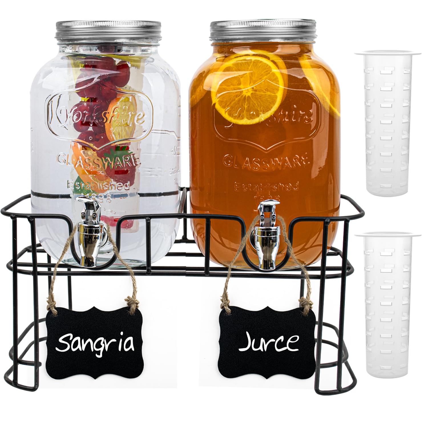 Mua 1 Gallon Drink Dispenser with Stand,2 Pack Beverage Dispenser with ...