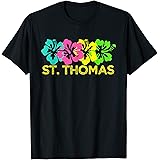 Amazon.com: St Thomas Virgin Islands Tropical Vacation T-Shirt ...
