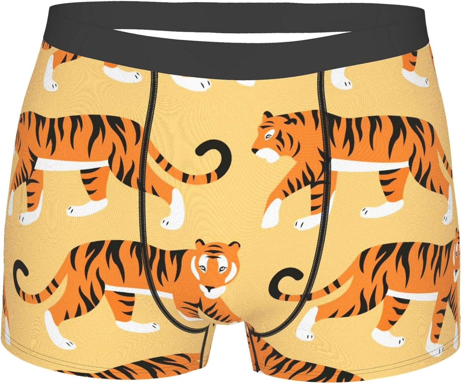 Walking Tiger Mens Boxer Briefs Underwear Breathable Stretch Boxer ...