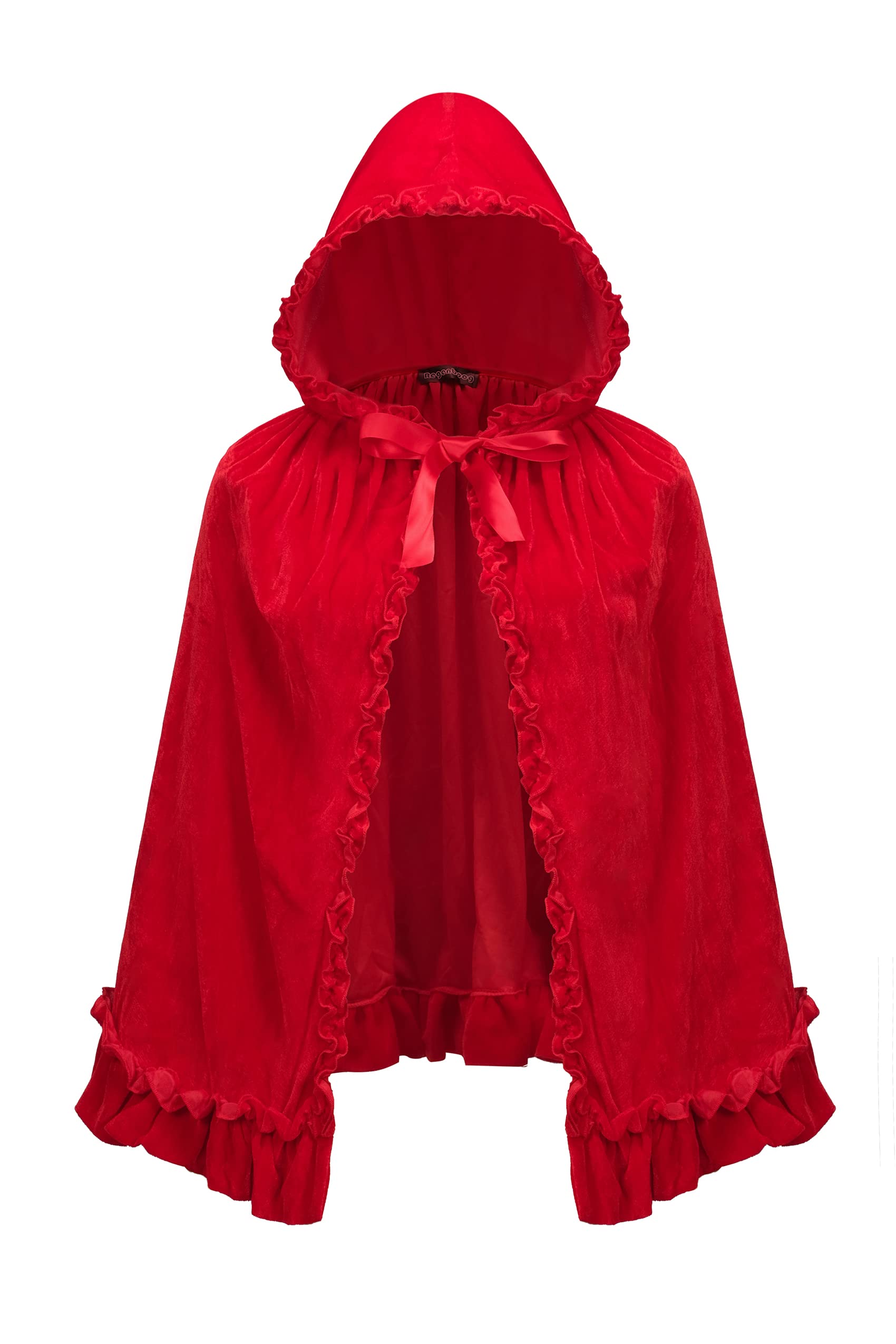 Regenboog Little Red Riding Hood Costume Cape Women,Red Velvet Cape for ...