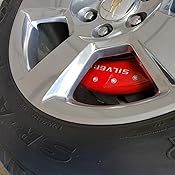 Amazon.com: MGP Caliper Covers 14005SSILRD Caliper Cover (Red Powder Coat Finish, Engraved Front ...