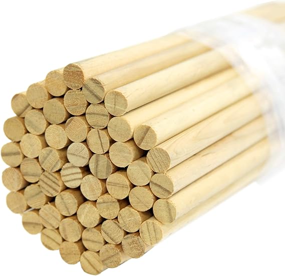 Amazon.com: 1/2 Inch x 36 Inch Natural Wood Craft Dowel Rods (10 Dowels ...