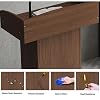 ZEELYDE Lectern Podium Stand,Podium Wood Stand, Floor Standing Podiums ...