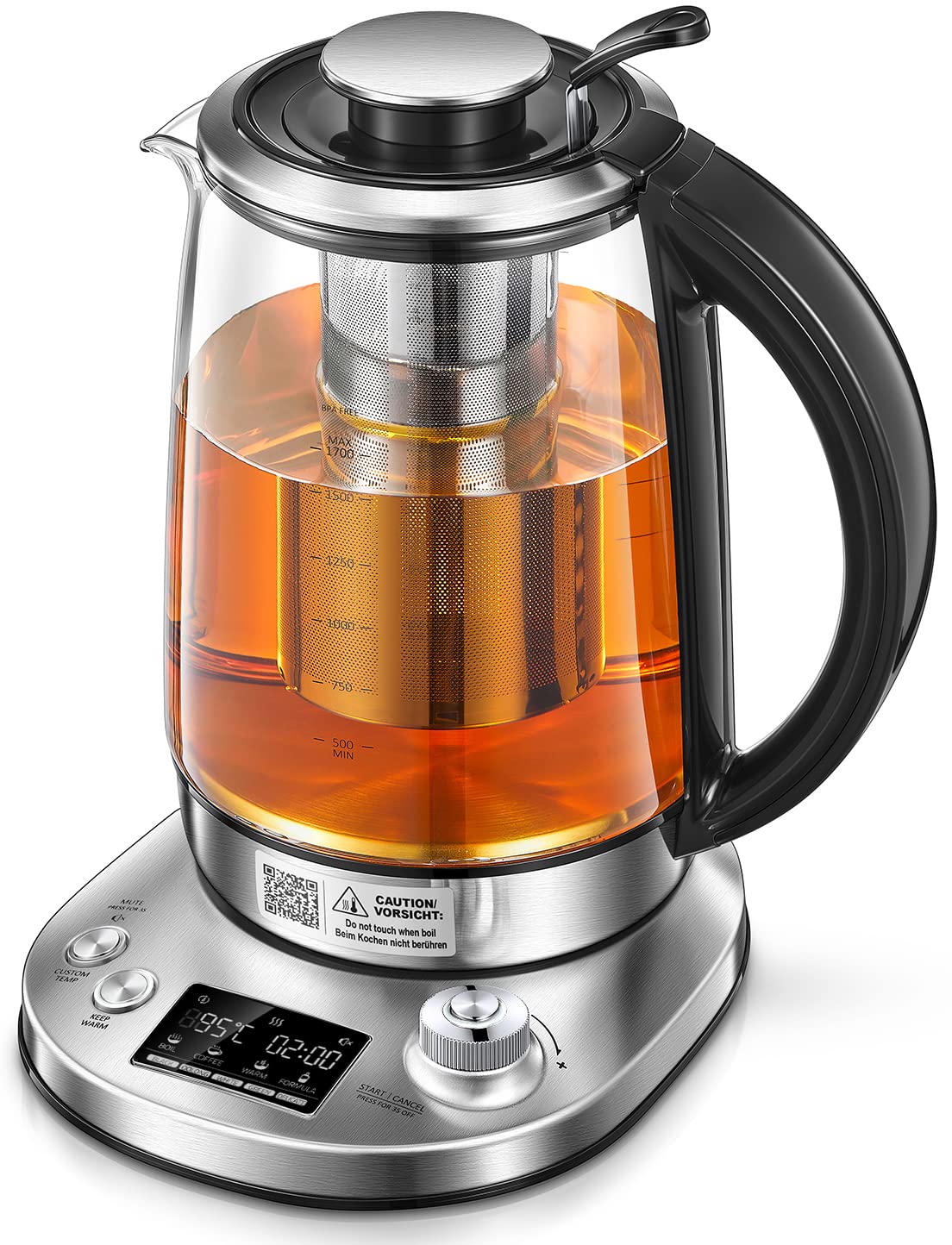 Mua Variable Temperature Kettle, FOHERE Smart Glass Tea Kettle with 9 ...