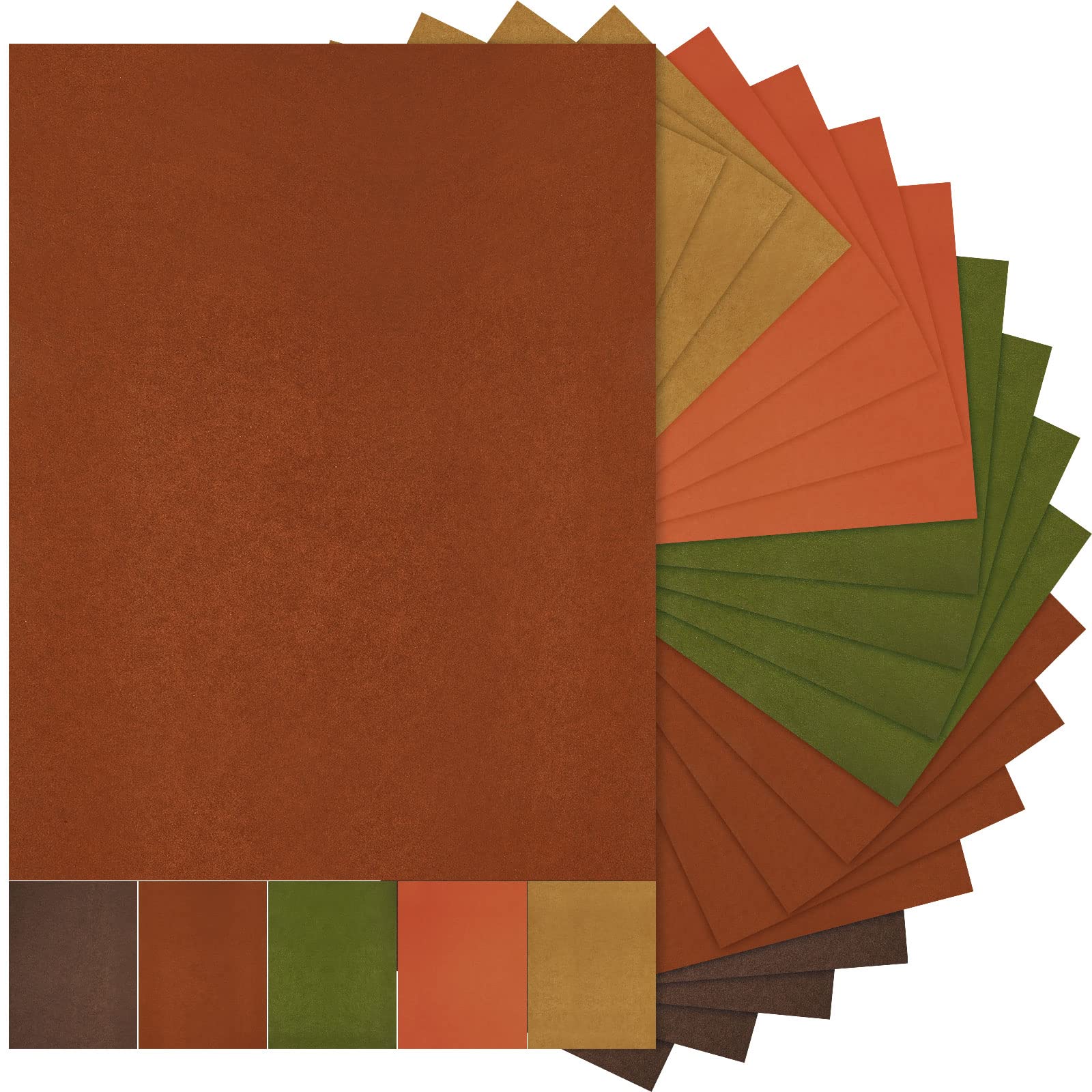 Sinmoe 100 Sheets 5 Shades Cardstock Paper 8.5 x 11 Inches 180gsm Solid ...