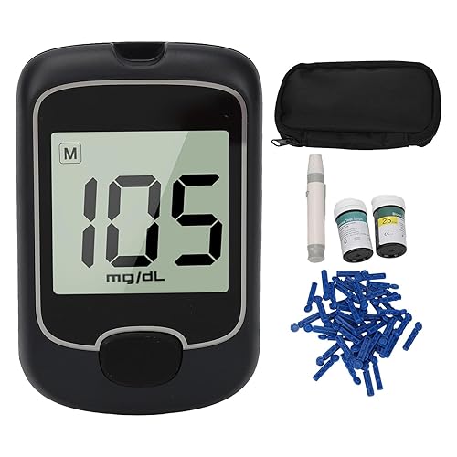 Blood Glucose Monitor Kit with 1 Blood Glucose Meter, 50 Blood Sugar ...