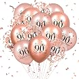Amazon.com: KatchOn, Rose Gold 90 Balloon Numbers - 40 Inch | Rose Gold ...