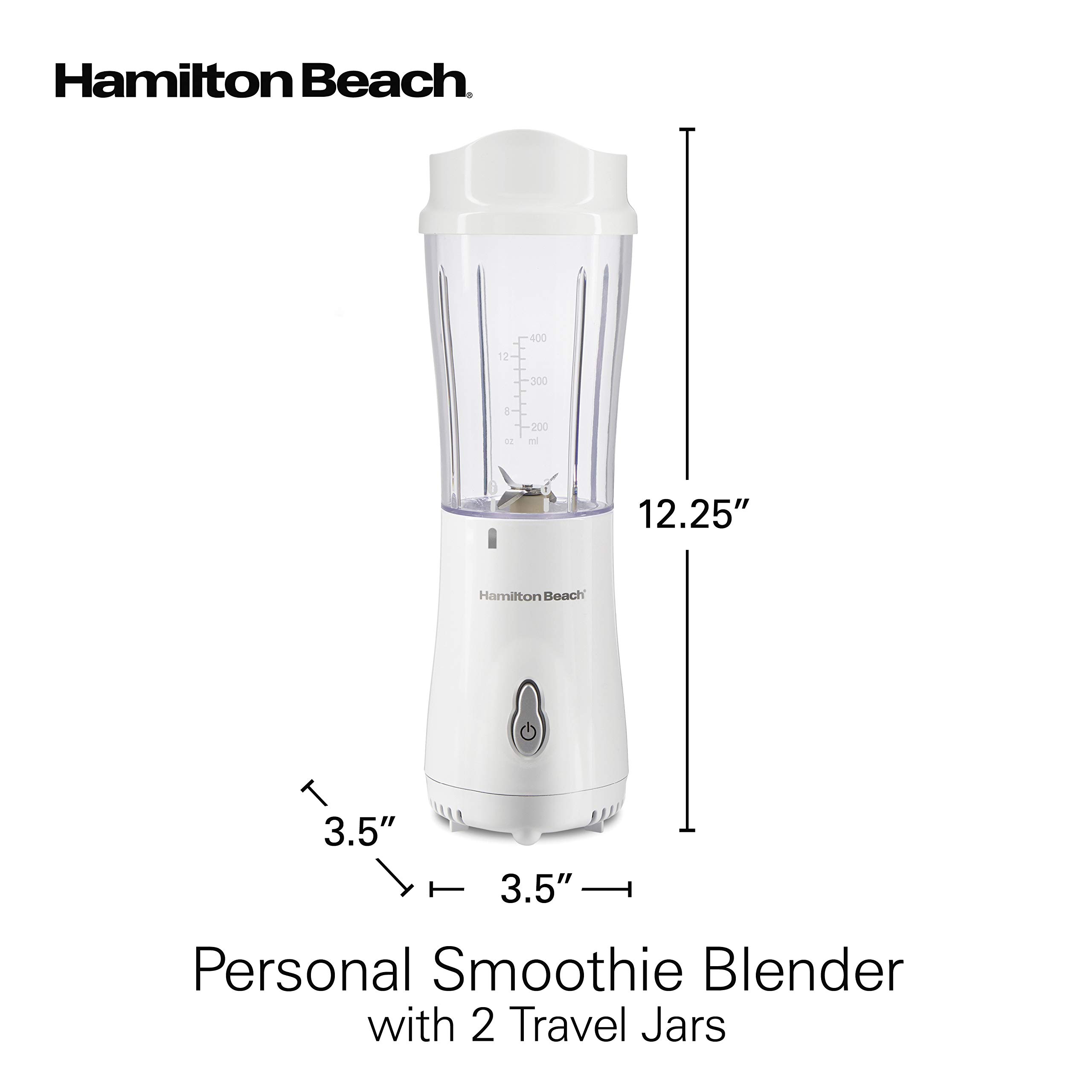 Hamilton Beach Personal Blender for Shakes and Smoothies with 2 BPA ...