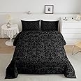 Amazon.com: Erosebridal Adults Black Damask Bedding Set Antique ...