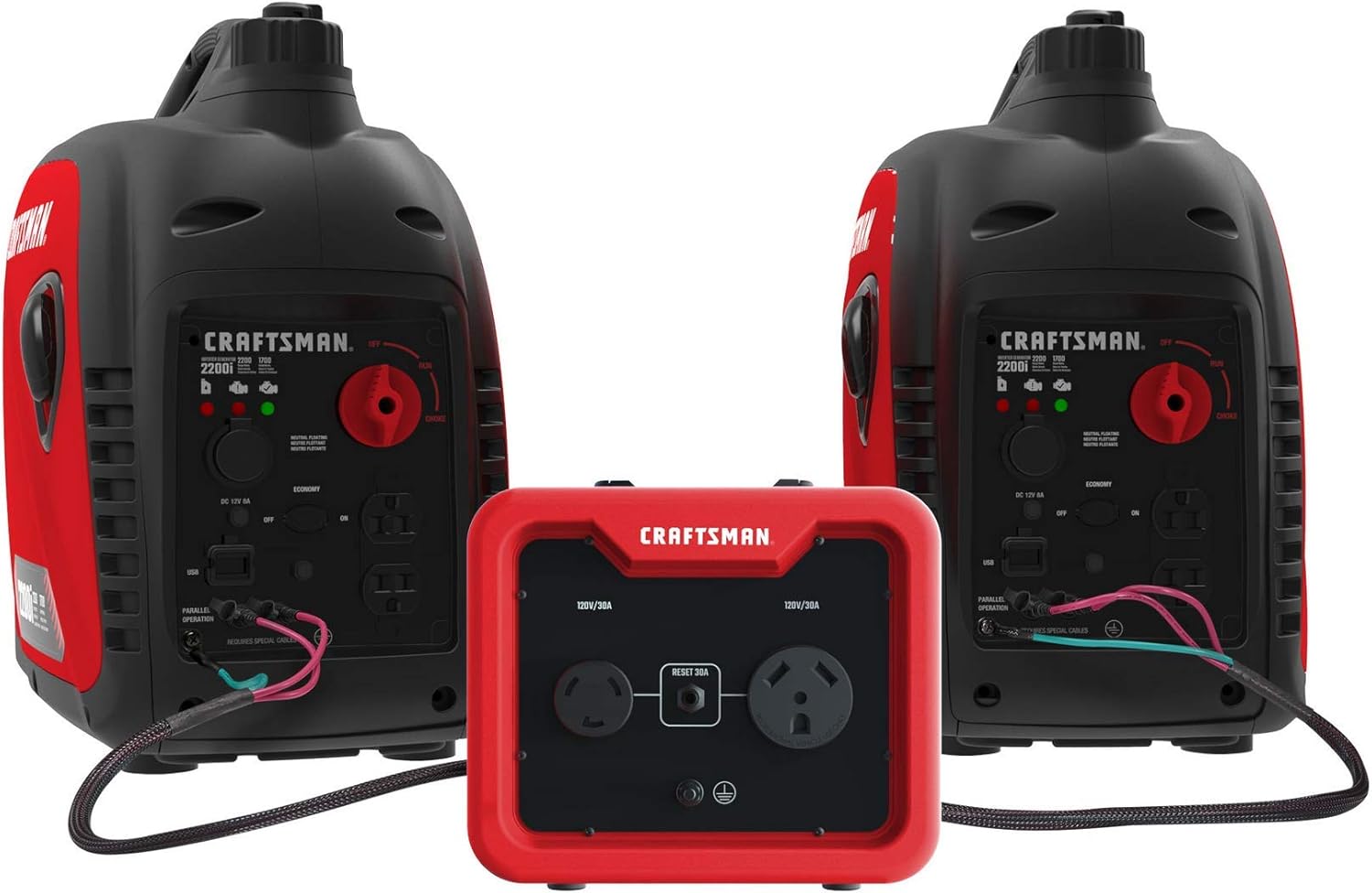 Amazon.com : Craftsman C0010040 2200 Inverter Parallel Kit, Red, Black ...
