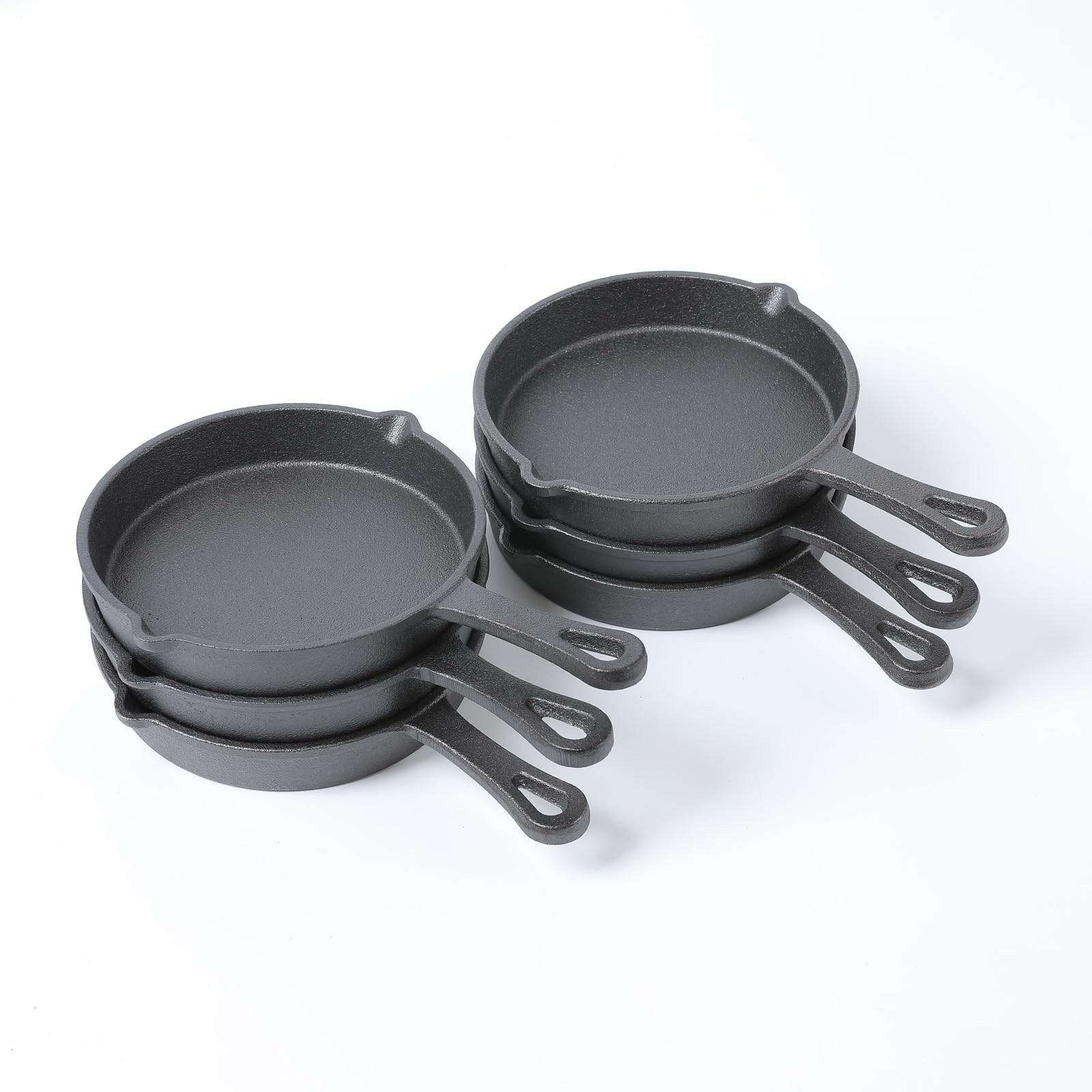 HAWOK Cast Iron Miniture Skillet, mini server, Balck Round Mini pan DIA ...