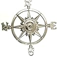 Amazon.com: Aluminum Compass Rose Nautical Wall Plaque -Wall Medallion ...
