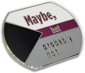 Amazon.com: Demisexual Pride Pin Maybe But Probably Not Enamel Pin in ...