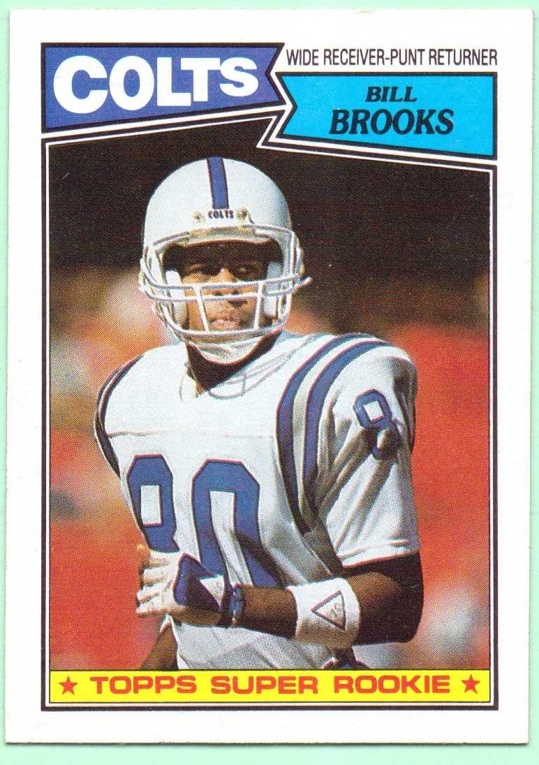 Bill Brooks 1987 Topps Rookie #378 - Indianapolis Colts at Amazon's ...